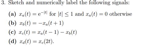 Solved 3 Sketch And Numerically Label The Following Chegg Com