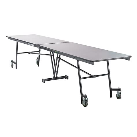 Nps Mt Series 12 Long Mobile Cafeteria Table Grey Nebula Mt12 Mdpepcgy Image 1