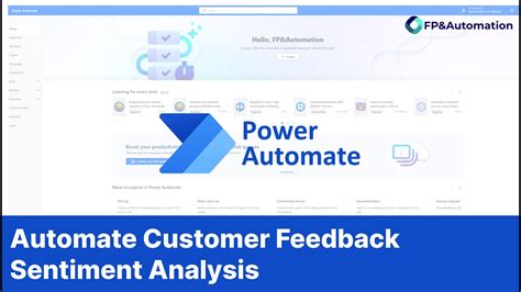 Automate Customer Feedback Sentiment Analysis With Power Automate And Ai Youtube