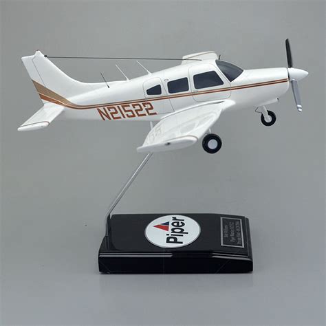 Custom Made Piper Pa 28 161 Warrior Ii N21522 Wooden Model Airplane