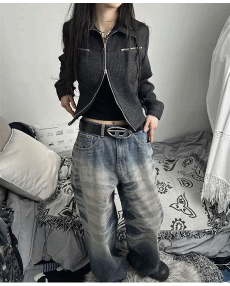 Denimandgolgi Half Zip Up 에이블리