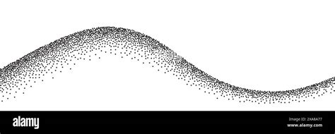 Wave Grain Stipple Pattern Background Black Noise Dotwork Texture Abstract Dot Stipple Lines
