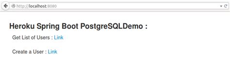 spring boot and jdbc for postgresql on heroku