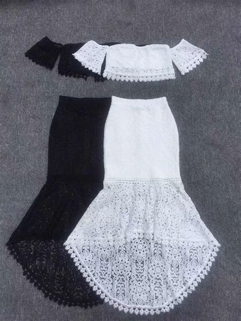 Летнее женское сексуальное кружевное платье с открытыми плечами из 2 частей черно белое