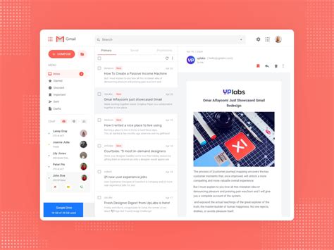 Gmail Redesign Challenge By Omar Alfayoomi On Dribbble Gmail Redesign Challenge By Omar Alfayoomi On Dribbble