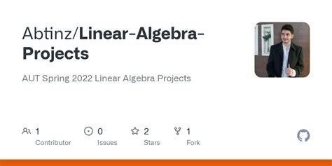 GitHub Abtinz Linear Algebra Projects AUT Spring Linear Algebra Projects
