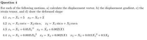 For Each Of The Following Motions A Calculate The