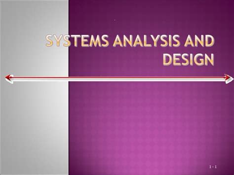 System Analysis And Design