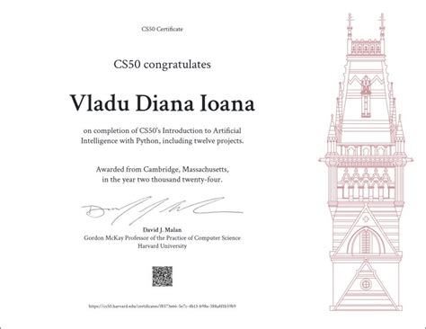 Diana Vladu On Linkedin Cs50ai Artificialintelligence Programming