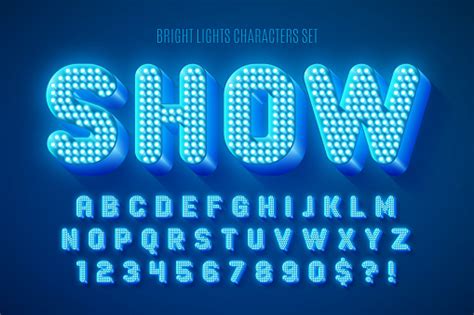 복고풍 쇼 알파벳 디자인 카바레 Led 램프 문자와 숫자 로고에 대한 스톡 벡터 아트 및 기타 이미지 로고 벡터 카지노