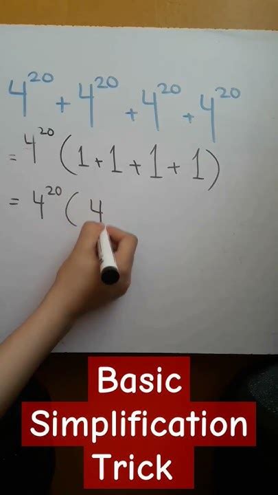 Basic Simplification Trick Math Short Trick Shorts Shortvideo Simplify Tricks Youtube