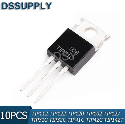 10pcs Tip112 Tip122 Tip120 Tip102 Tip127 Tip142t Tip147t Tip31c Tip32c