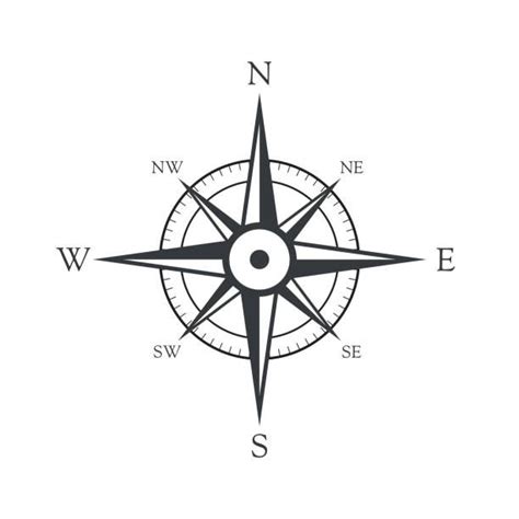 5386 Compass Rose Clip Art Illustrations On Istock