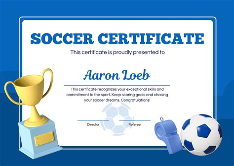 Free Athletic Certificate Templates Free Printable