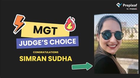Simran Sudha On Linkedin Mgtseptember Masaigottalent Prepleaf Prepleafbymasai…