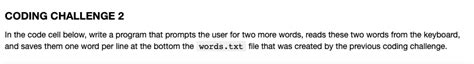 Solved Coding Challenge 1 In The Code Cell Below Write A