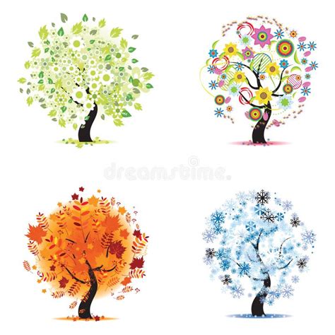 Tree Collection Stock Illustration Illustration Of Sets 184819492
