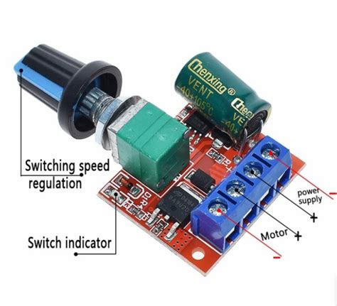 Dimmer Controller SCR DC Pwm Motor Speed Control Regulator Module Arus Tegangan Listrik DC