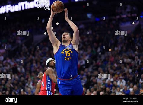 Denver Nuggets Nikola Jokic Goes Up For A Shot During The First Half