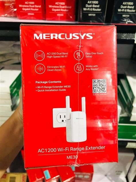 Mercusys Me30 Ac1200 Wi Fi Range Extender Dual Band Computers And Tech Parts And Accessories