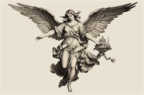 Premium Ai Image Gilded Renaissance Reviving The Angel Ornament From