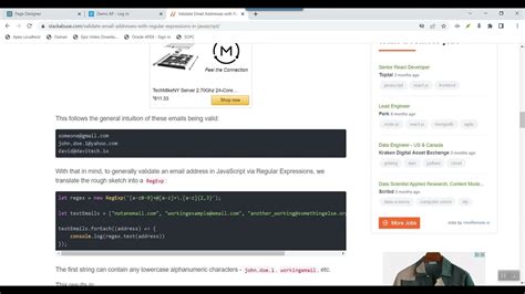 Regular Expression Validation For User Page Youtube