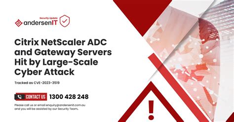 Andersenit Security Update Citrix Netscaler Adc And Gateway Servers
