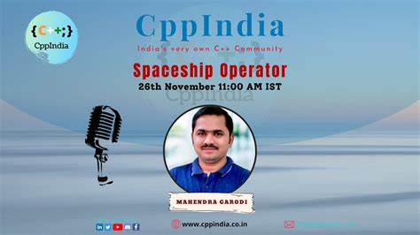 Cppindia Spaceship Operatorcc20 By Mahendra Garodi Youtube