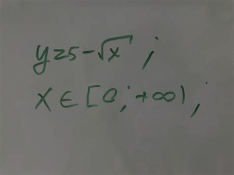 Знайдіть область значень функції Y 5 √х Школьные Знания Com