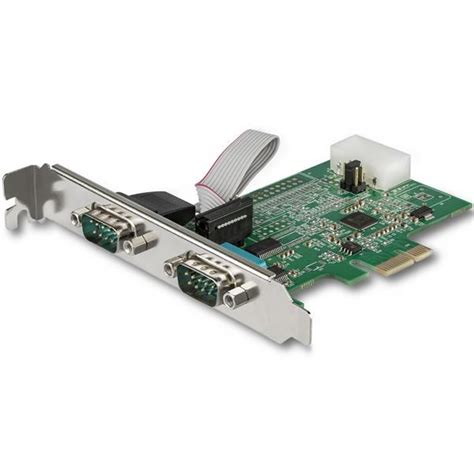 StarTech Port PCI Express RS Serial Adapter Card PCIe Dual DB PEX S LP Mwave