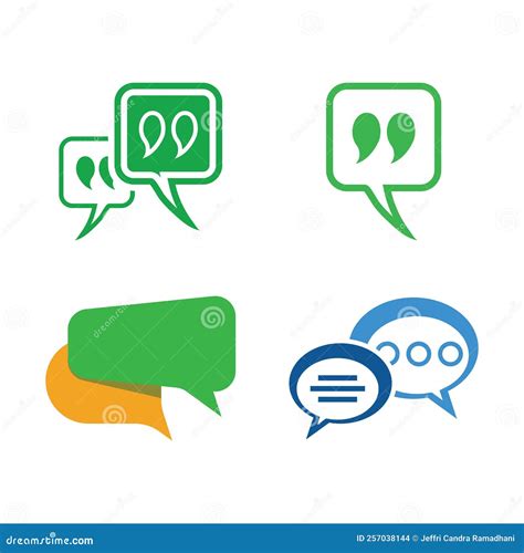 Message Bubble Logo And Symbol Speech Stock Vector Illustration Of