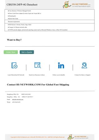Cisco Cbs350 48t 4g Datasheet Pdf Computer Networking Computing
