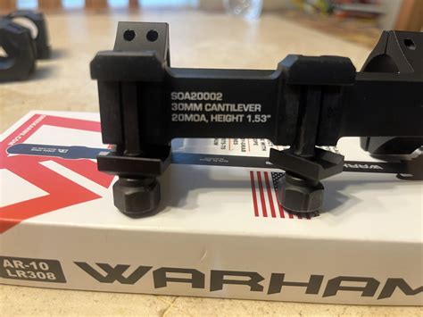 Sold Sig Saur 30mm 1 53” 20moa Mount And Warhammer Ar10 Ch Snipers Hide Forum