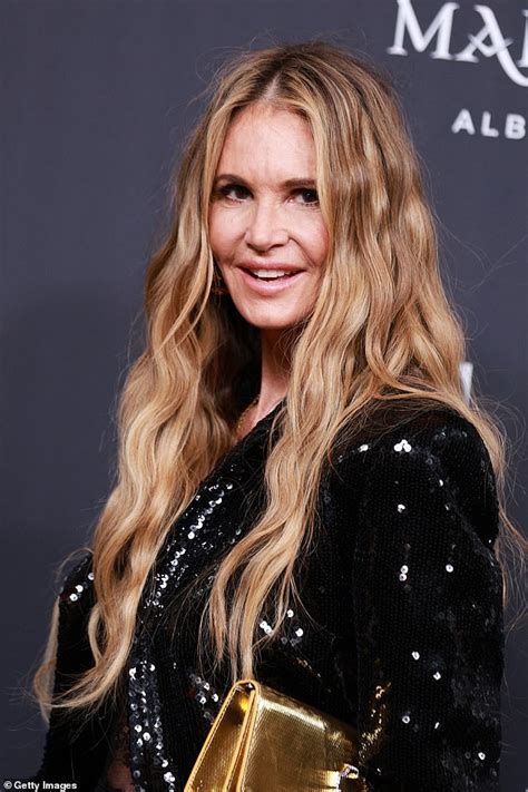 Elle Macpherson 61 Shows Off Her Age Defying Looks In Sleek Black