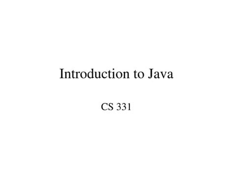 Java Ppt For Basic Intro About Java And Its Ppt