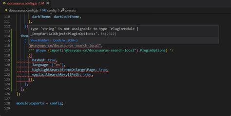Problem In Installing And Using Search Bar Theme · Issue 300 · Easyops Cndocusaurus Search