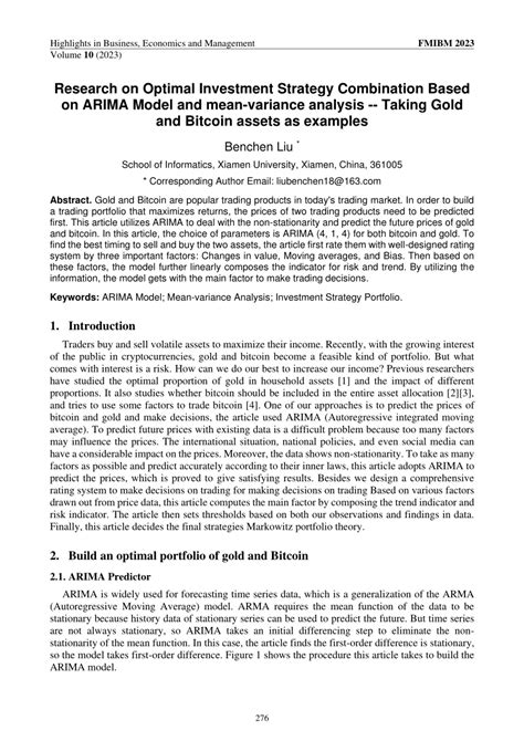 Pdf Research On Optimal Investment Strategy Combination Based On