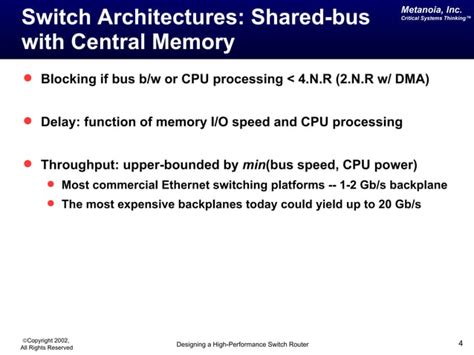 Approaches To Designing A High Performance Switch Router Ppt