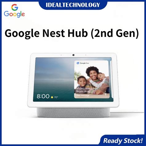 Ready StockGoogle Nest Hub Nd Gen Smart Home Speaker With Google Assistant Digital Photo