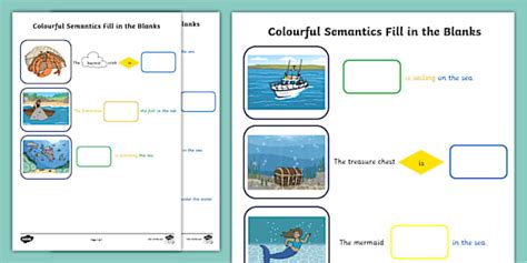 ks1 colourful semantics under the sea fill in the blanks