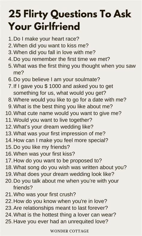 245 Questions To Ask Your Girlfriend Artofit