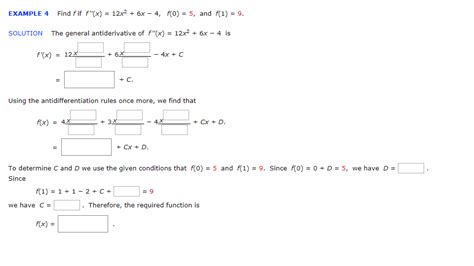 Solved EXAMPLE 4 Find Fif F X 12x2 6x 4 Ro 5 And Chegg Com