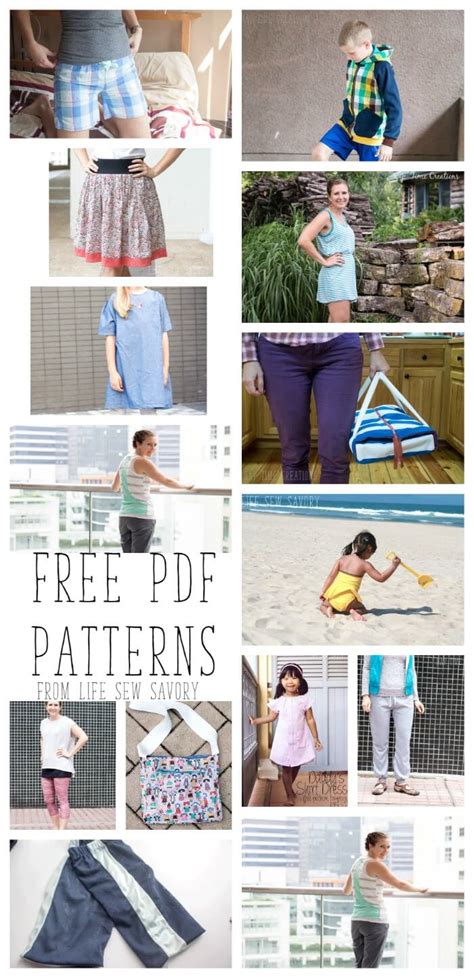 Free PDF Patterns Life Sew Savory