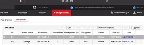 Onvif Issue Unknown Fault Occurred Configuration Home Assistant Community