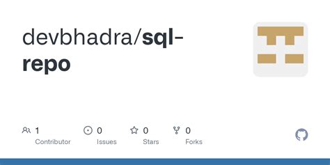 Github Devbhadrasql Repo
