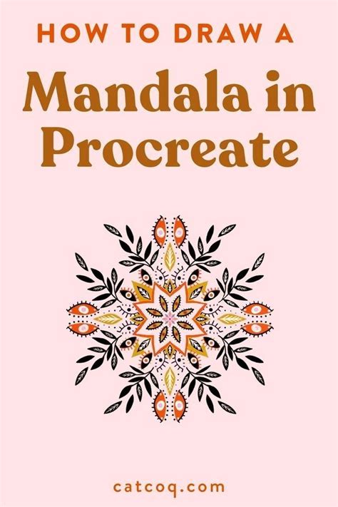 How To Draw A Mandala In Procreate — Catcoq Procreate Tutorial Procreate Brushes Free Procreate