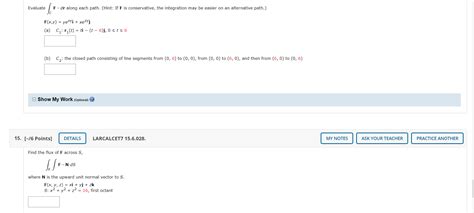 Solved Evaluate F Dr Along Each Path Hint If F Is Chegg