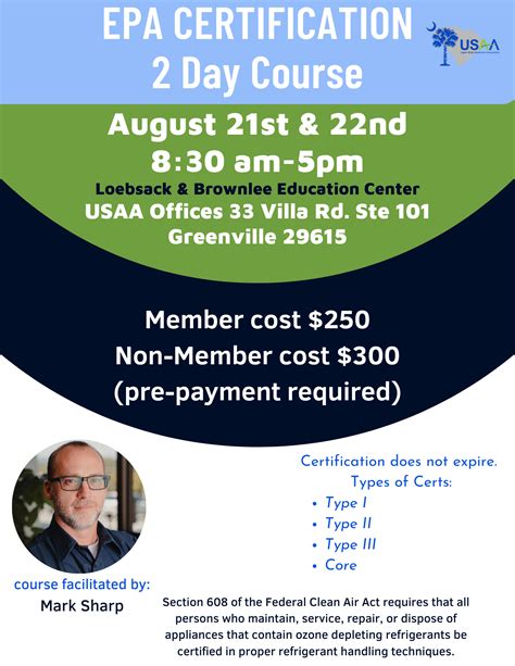 Epa Certification Course Upper State Apartment Association