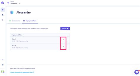 deployment rule docs qovery