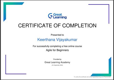 Keerthana Vijayakumar On Linkedin Greatlearning Agilemethodology
